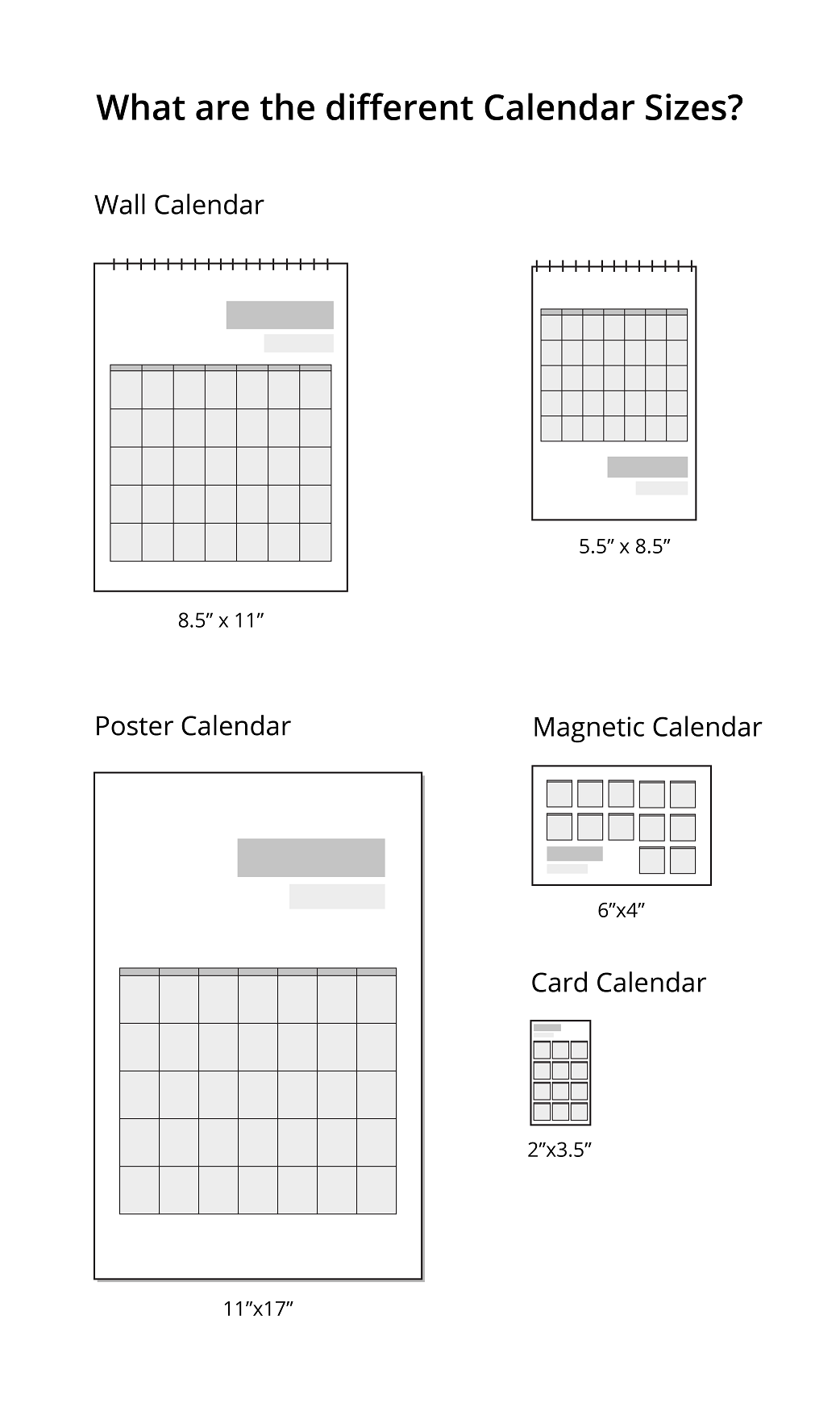 What Are The Different Calendar Sizes UPrinting
